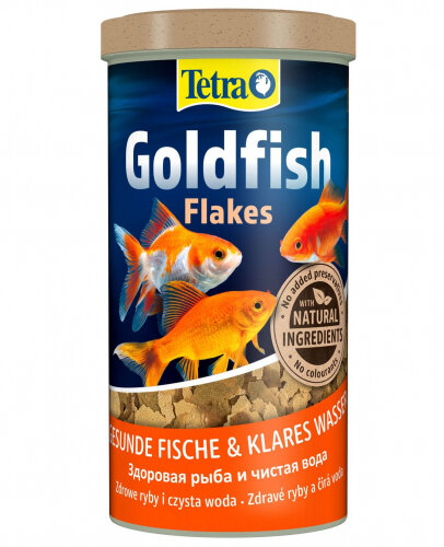 Корм для холодноводных и золотых рыб Tetra Goldfish Flakes 1000мл хлопья