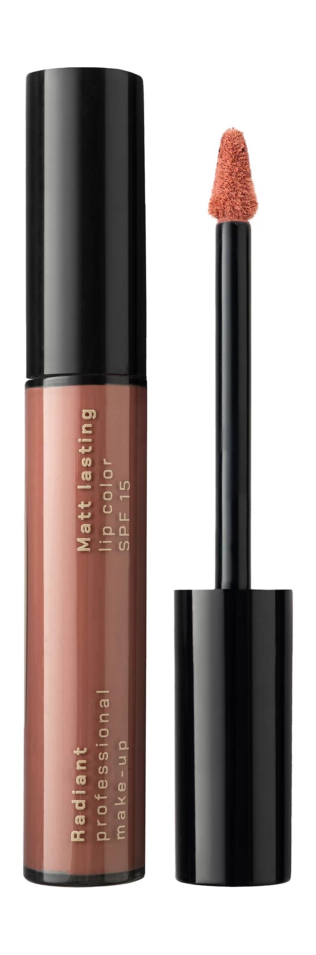 RADIANT PROFESSIONAL MAKE-UP Помада для губ Matt Lasting Lip Color матовая жидкая стойкая SPF 15, 9 мл, 06 Бежевый Нюд
