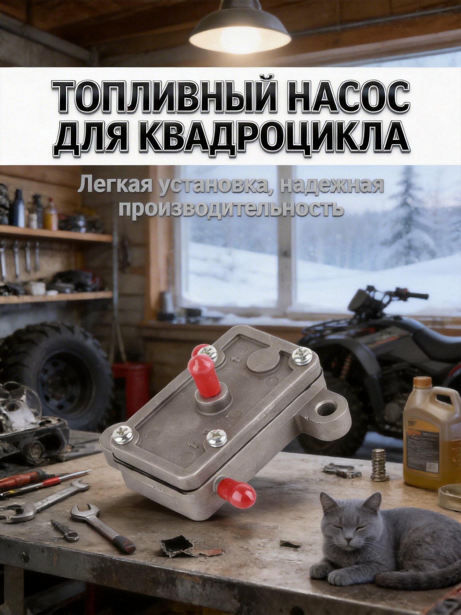 Топливный насос замена для Mikuni Odyssey, совместим с Arctic Cat и Go Kart — легкая установка, высокая производительность для квадроциклов и снегоходов