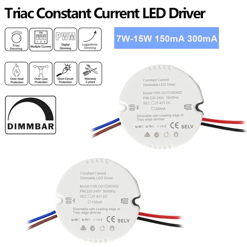 Драйвер LED YSRSAI 27-42V 300mA 220В