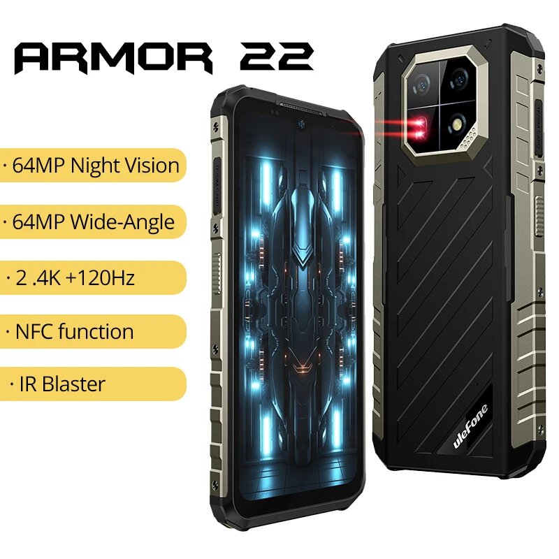 Смартфон Ulefone Armor 22, 8/128ГБ, global