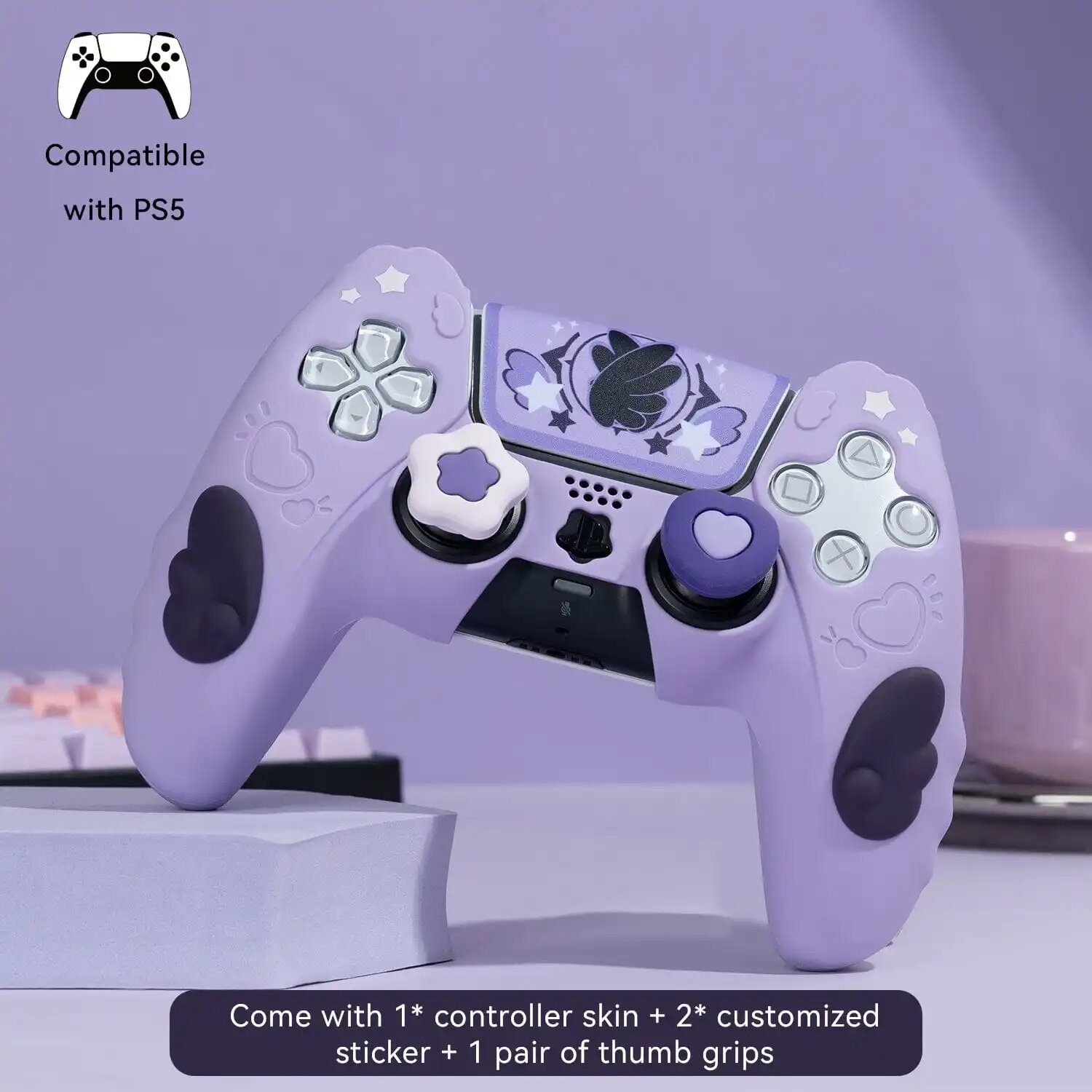 Чехол для PS5 GeekShare Star Wings, фиолетовый