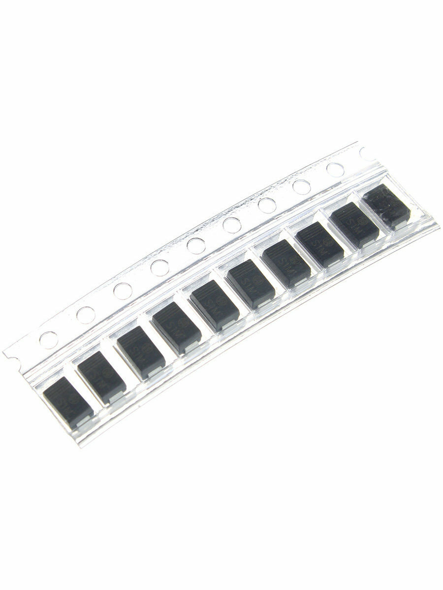 Диод SMD 1А 1000В S1M SMA Hottech (упаковка 20шт)