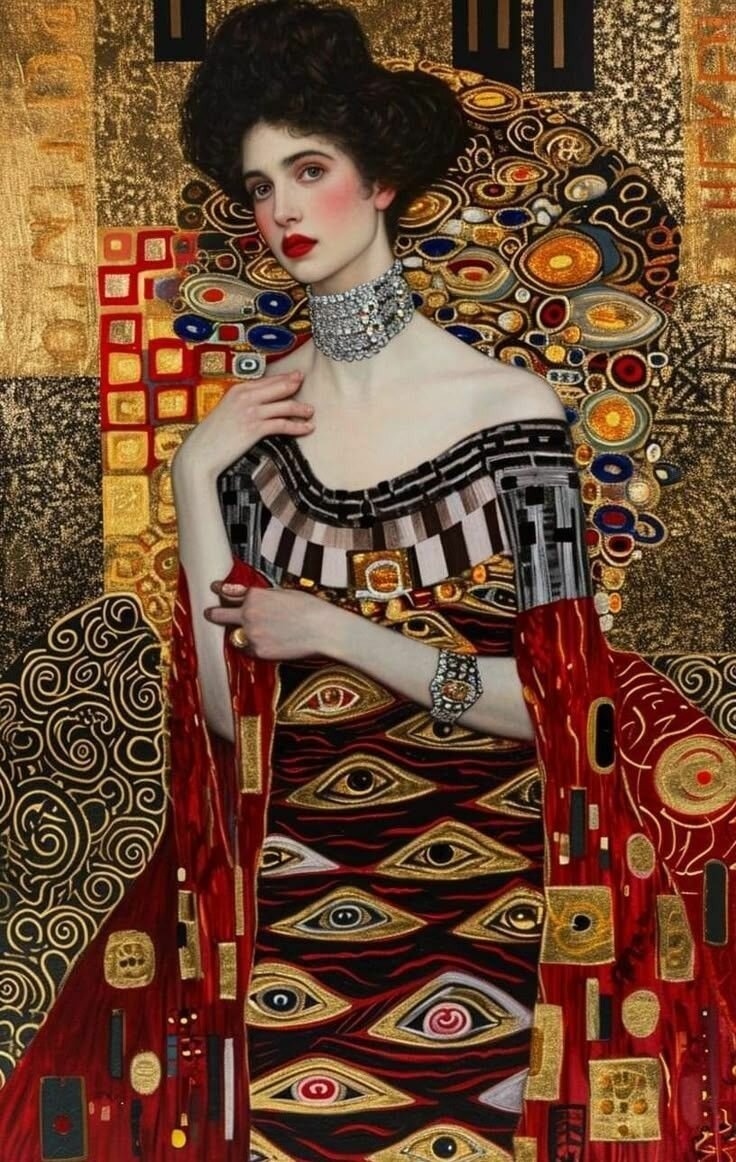 Алмазная Мозаика "картины Густава Климта" 30x40 См, Безрамная, Идеальна Для Дома, Украшения, Подарков.