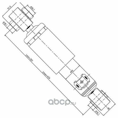 Амортизатор задний_zikmar ZIKMAR Z97369R