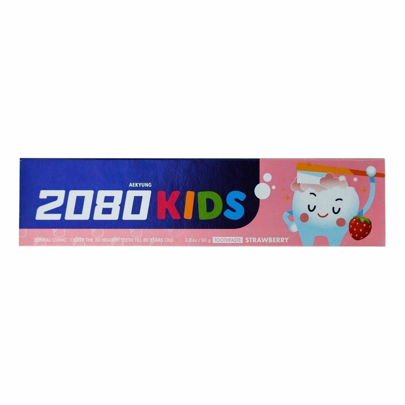 Зубная паста Kerasys Dental Clinic 2080 детская клубника 80