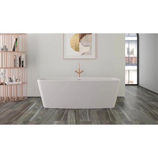 Ванна акриловая отдельностоящая 170х80х60H Knief CUBE 0100-284, белая глянцевая