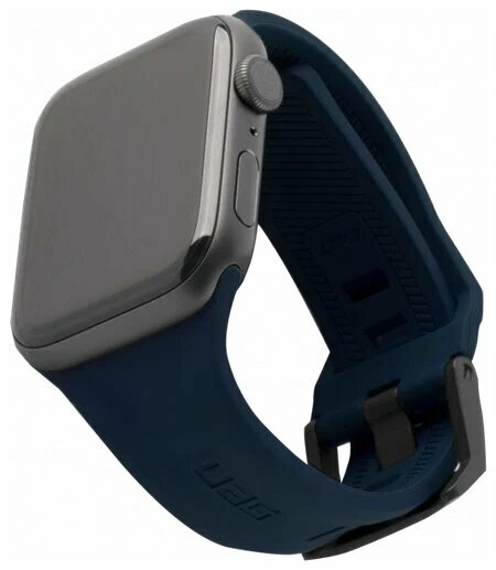 Ремень силиконовый UAG Scout Silicone для Apple Watch 49/45/44/42мм. темно-синий (Mallard) 191488115555