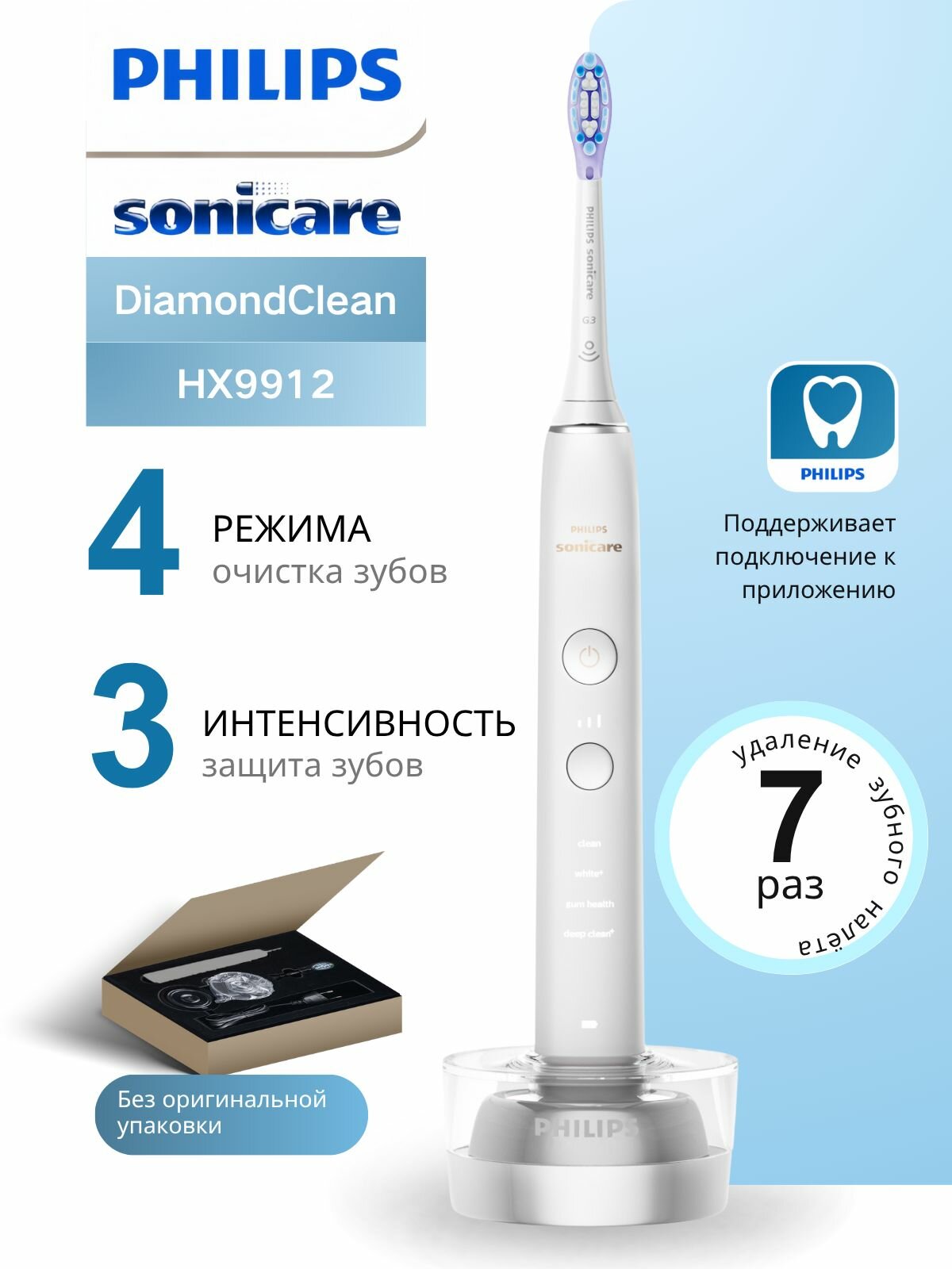 Электрическая зубная щетка Sonicare DiamondClean 9000 HX9912