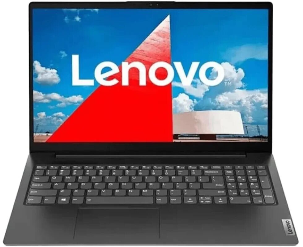 Ноутбук Lenovo V15 82QY00RGRU (Intel Celeron, 8 ГБ, 256 ГБ SSD, Full HD, Win 11 + MS Office) Черный