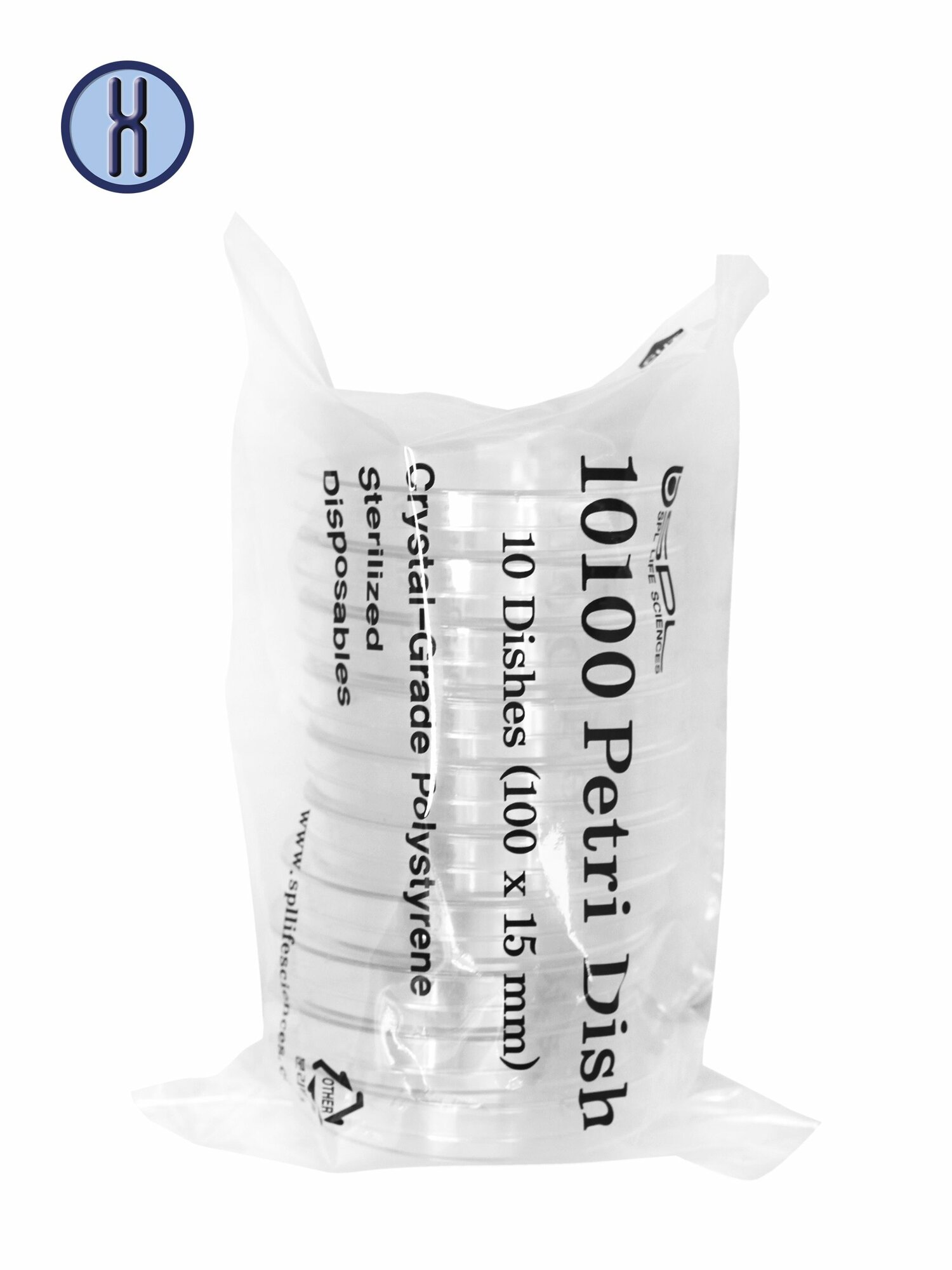Чашки Петри 100х15 мм стерильные, Упаковка (10 шт.), SPL Lifesciences 10100