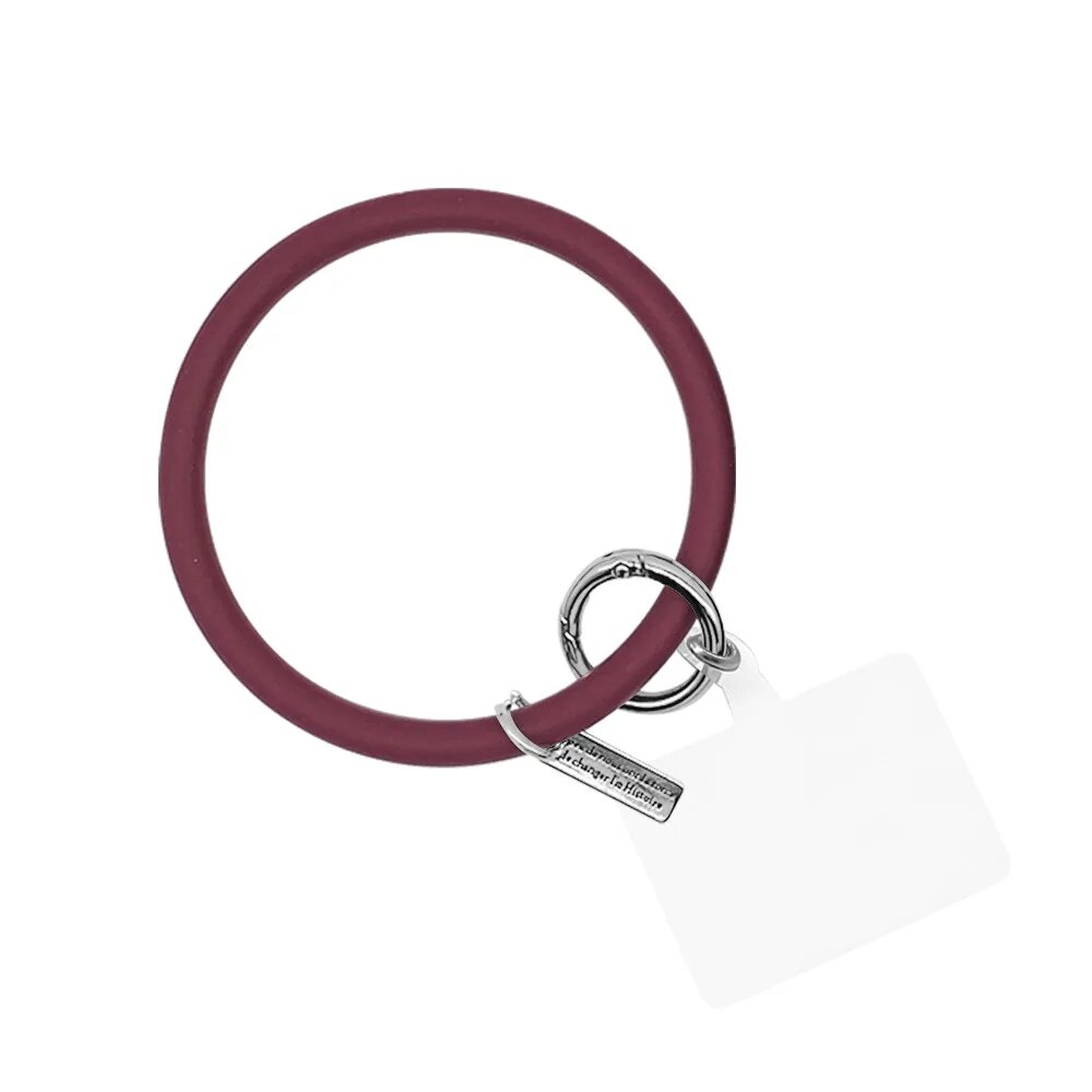 Браслет-держатель для ключей Round burgundy
