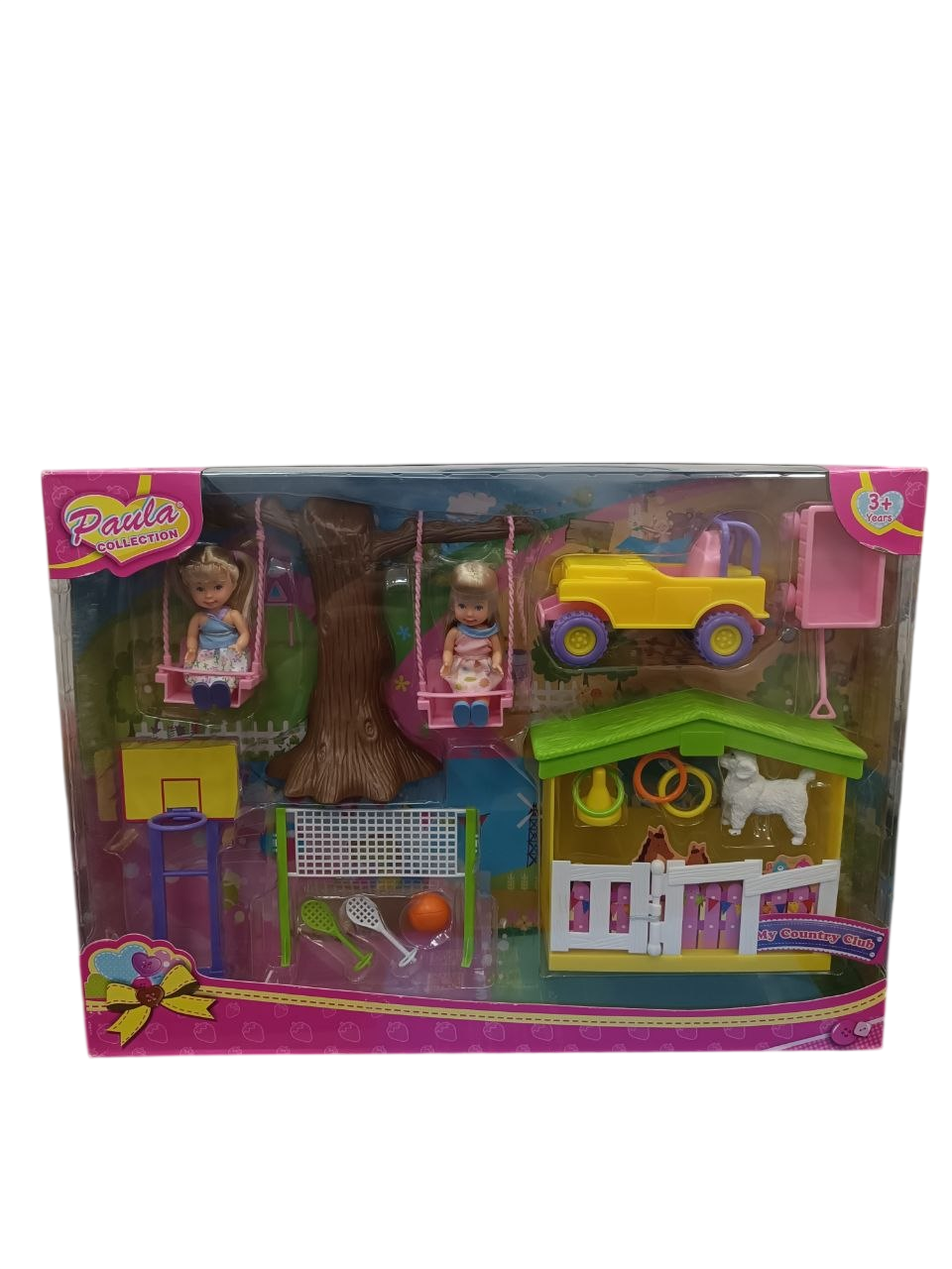 Игровой набор M&C Toy Centre MC23301, с куколками и площадкой, пластик, от 3 лет
