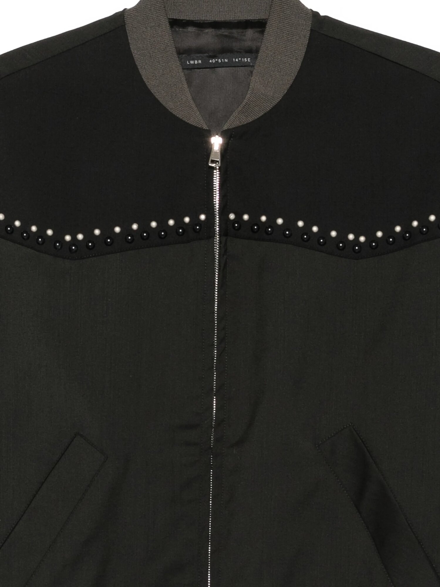 Бомбер LOW BRAND Bead-embellished bomber jacket, размер 52 — фото 1