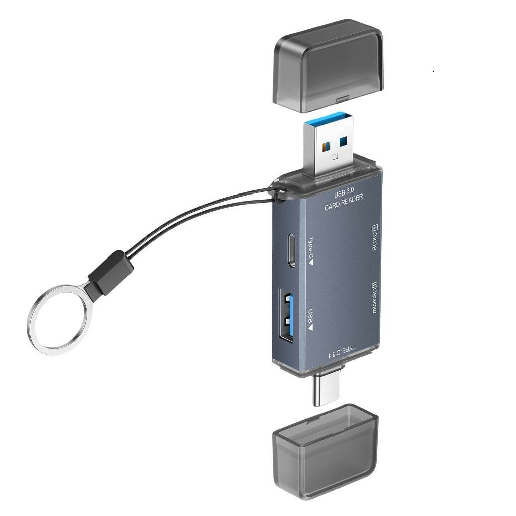 Портативный USB 3.0 OTG-адаптер с разъёмами Type-C и USB-A