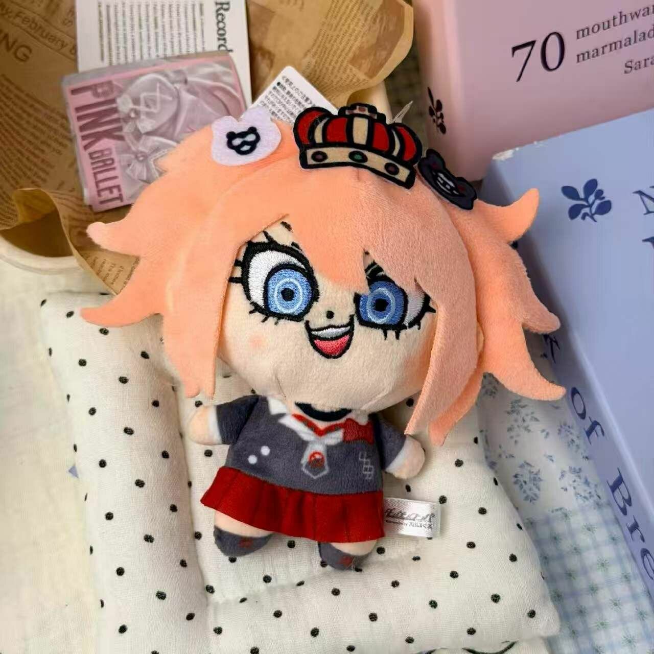 Аниме Мягкие Игрушки Данганронпа Эношима Дзюнко /Danganronpa Enoshima Junko Плюшевая игрушка-подвеска 13CM