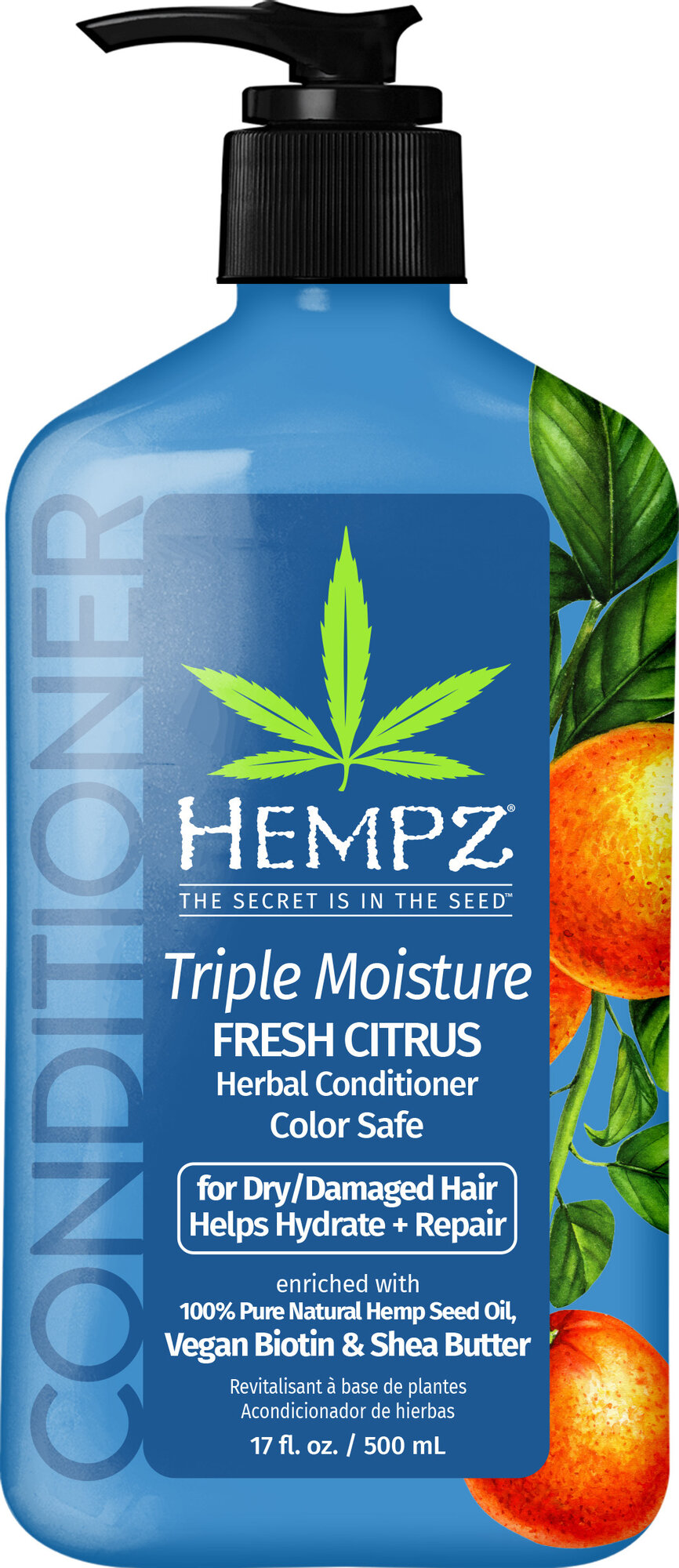 HEMPZ Кондиционер растительный "Тройное увлажнение" 500 мл Triple Moisture Whipped Crème Conditioner & Hair Mask 500 50g