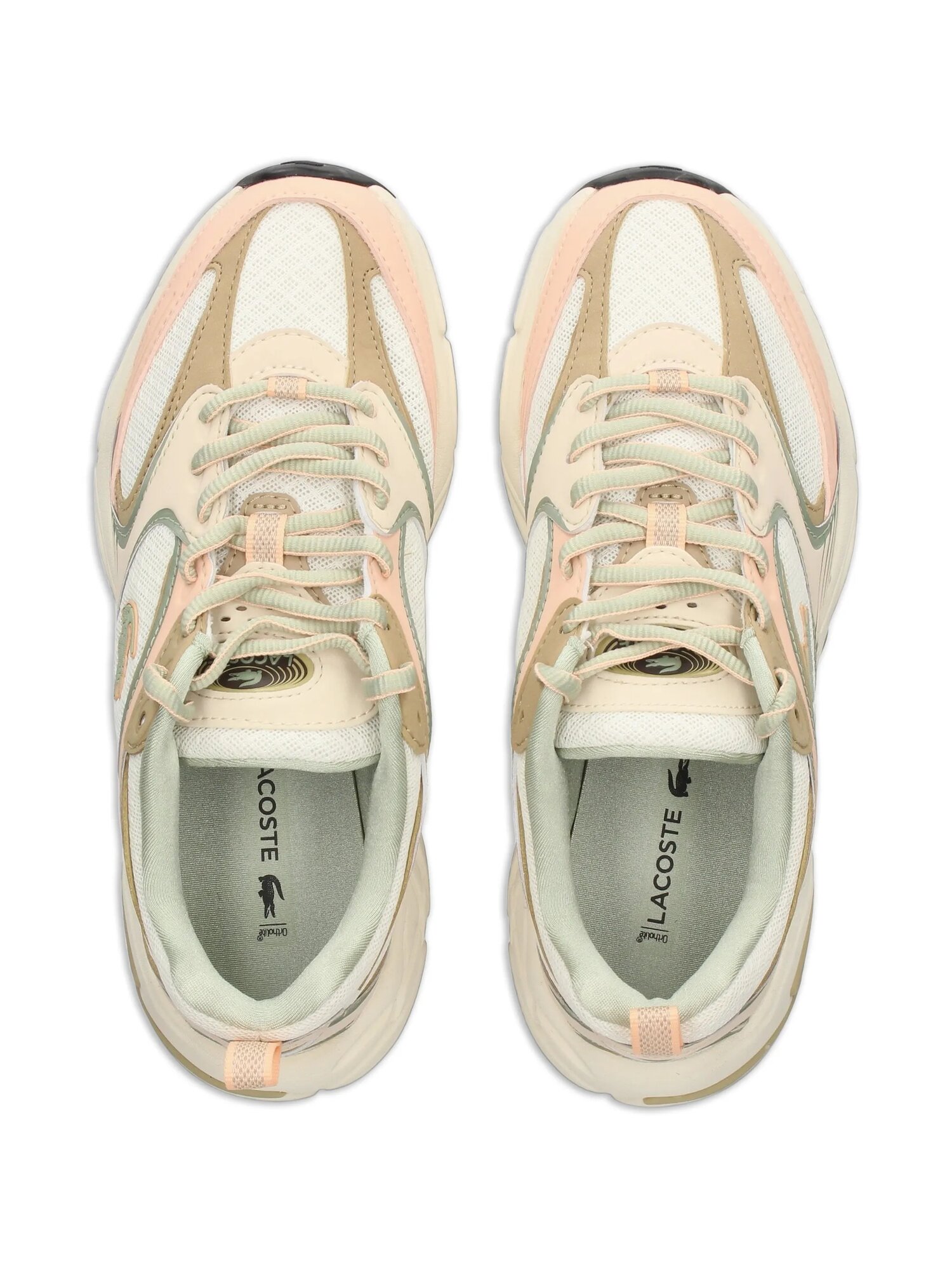 Кроссовки LACOSTE Panelled logo-patch sneakers, размер 5.5 UK — фото 1