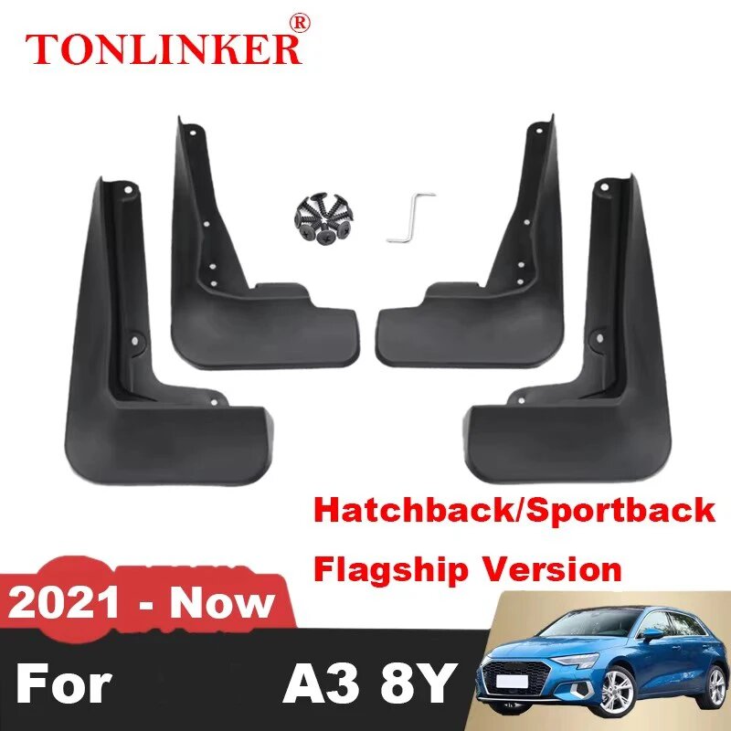 Брызговики TONLINKER A3 8Y 2021+ Sportback, черные