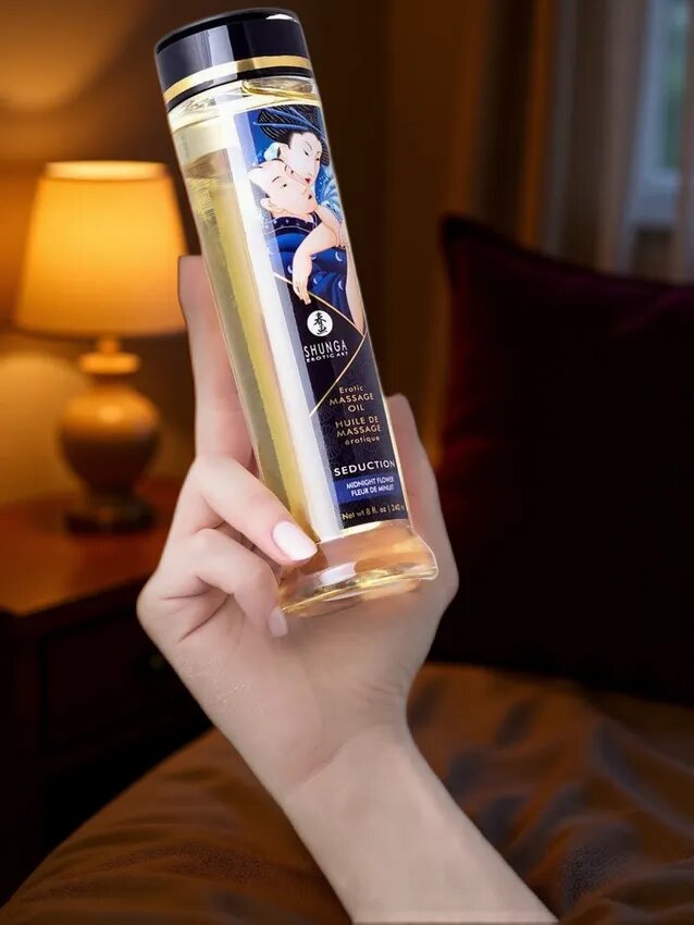 Массажное масло SHUNGA "Seduction", с ароматом ночных цветков, 240мл
