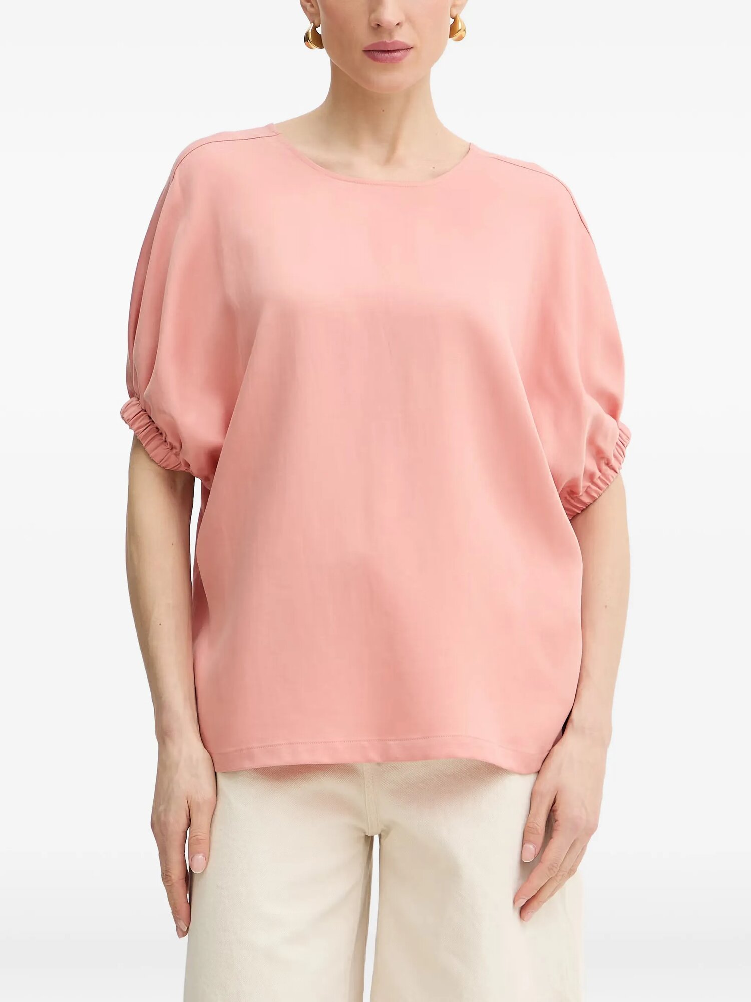 Блуза Crew-neck blouse