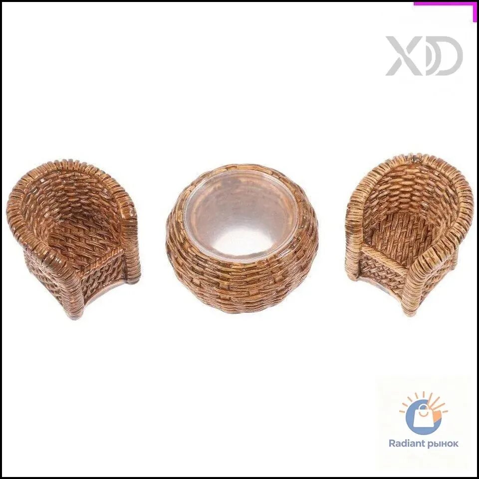 Украшение кукольного дома, игрушки для детей, стол и стул для декора