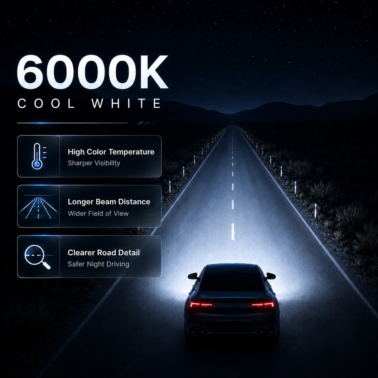 Светодиодные линзованные фары H11 H4 H7 9005 9006 HB3 HB4, автомобильные лампы 6000K Canbus H7