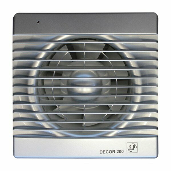 Вытяжной вентилятор Soler & Palau DECOR 200 C 20 Вт SILVER Soler & Palau
