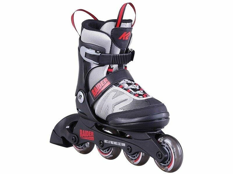 DECATHLON ролики K2 Raider Junior, серый/красный, 32-37