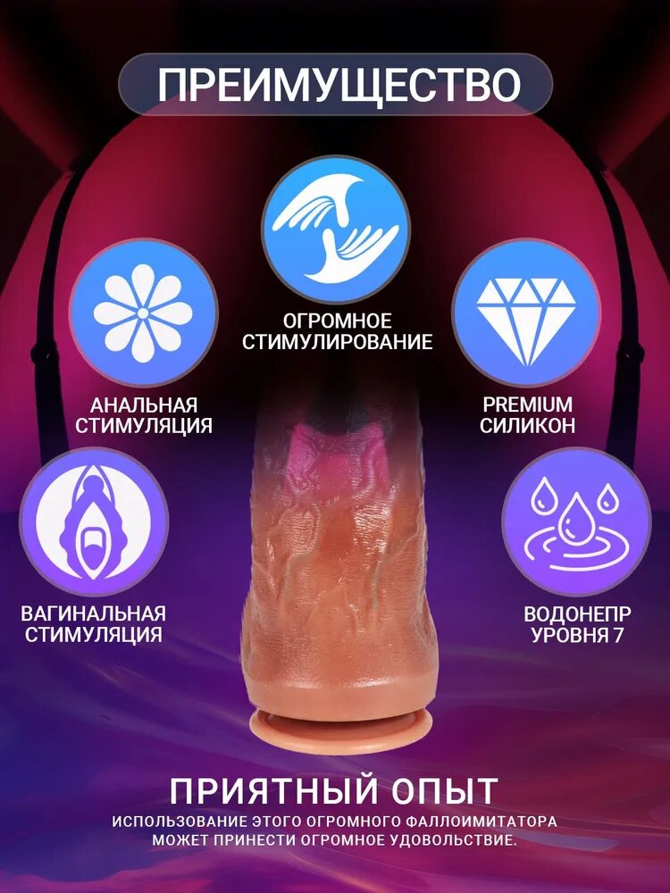 DELCUS Фаллоимитатор, 23.5см — фото 1