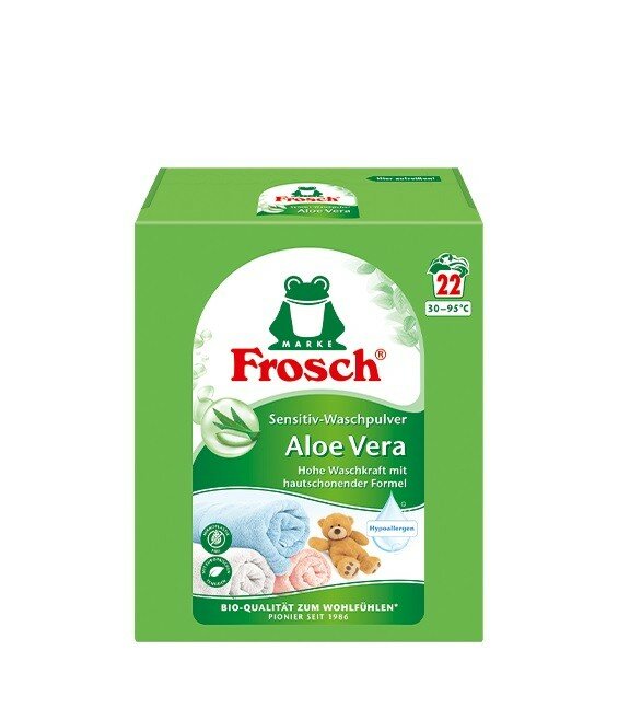 Стиральный порошок Frosch "Алое Вера", для цветного белья, 1,45 кг (116029)