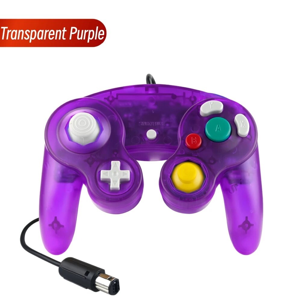 Проводные геймпады для GameCube Фиолетовый, Фиолетовый, Transparent Purple