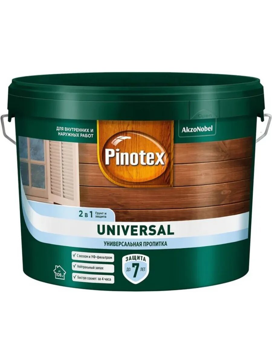 Пропитка Pinotex Universal 2в1 Орегон 9 л