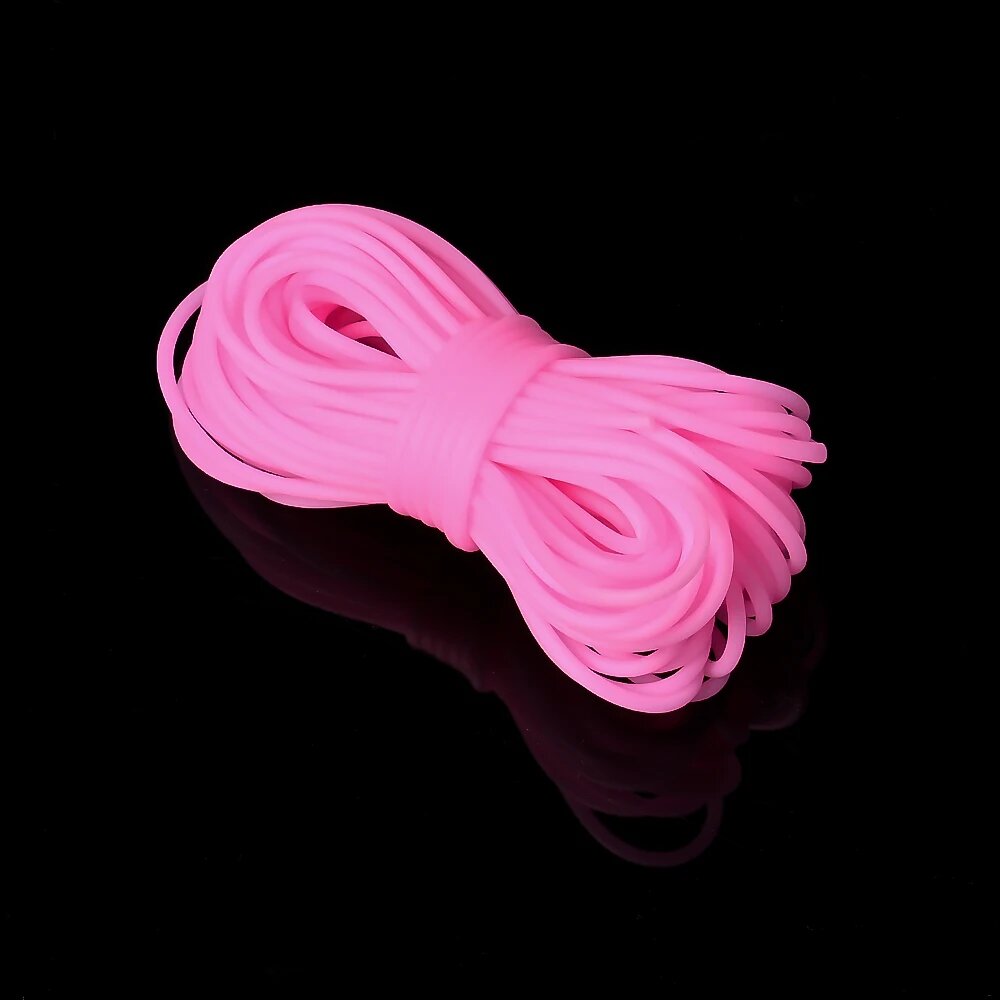 Розовый резиновый шнур Missopick 10 м, 2 мм, pink 3