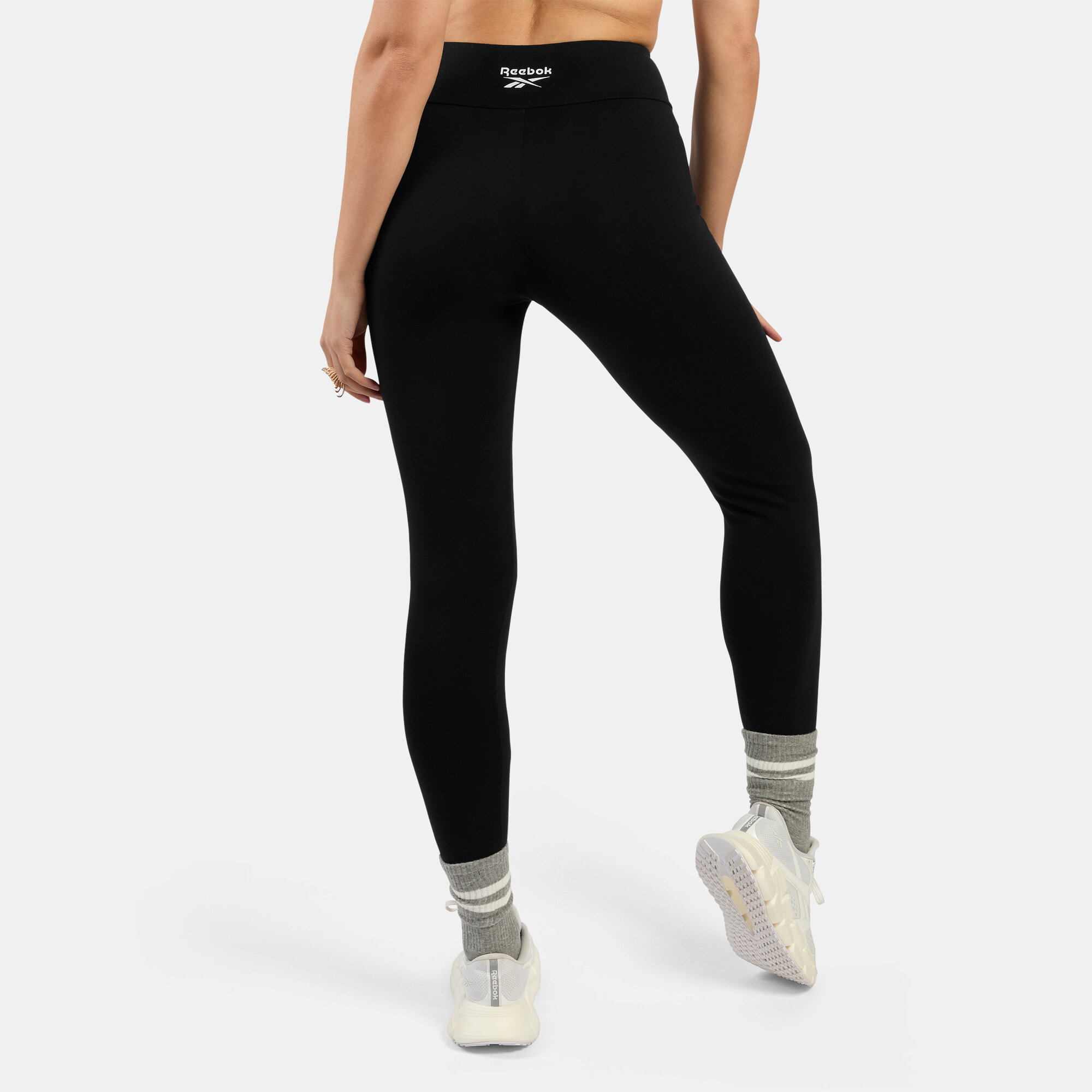 Легинсы спортивные Reebok BRIE SMALL LOGO, размер S INT, черный — фото 1