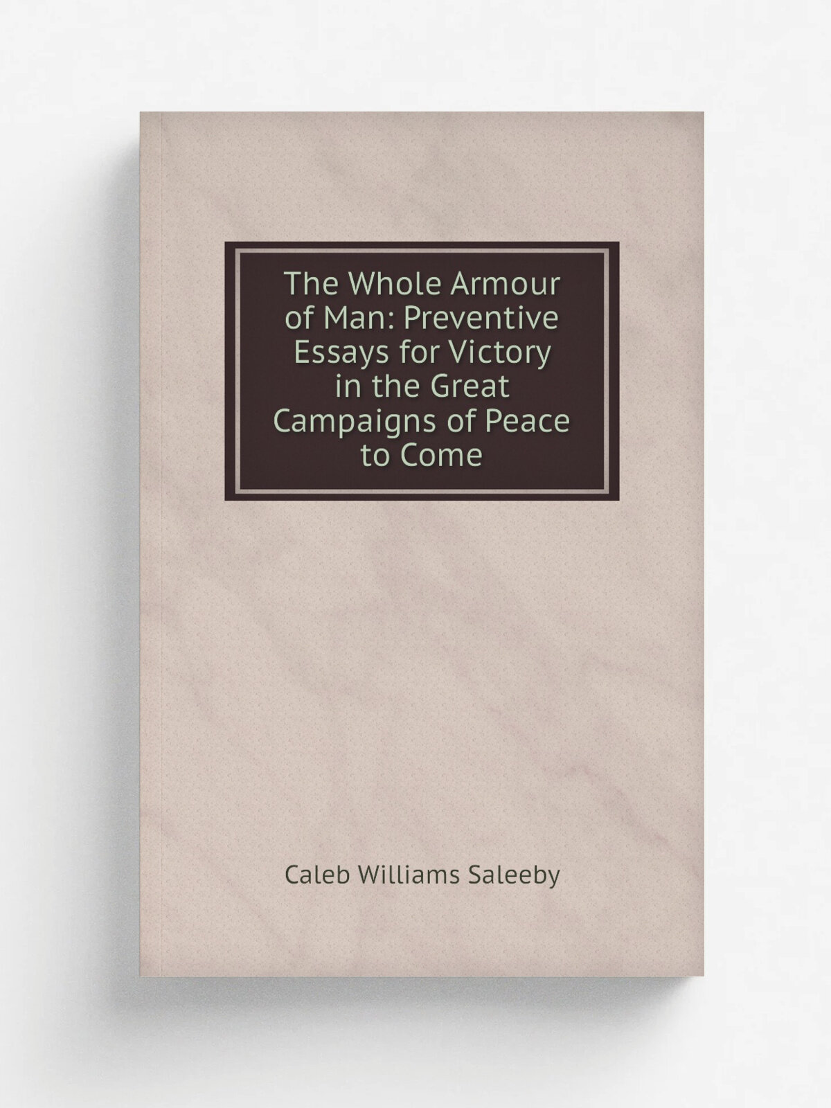 The Whole Armour of Man: Preventive Essays for Victory in the Great Campaigns of Peace to Come