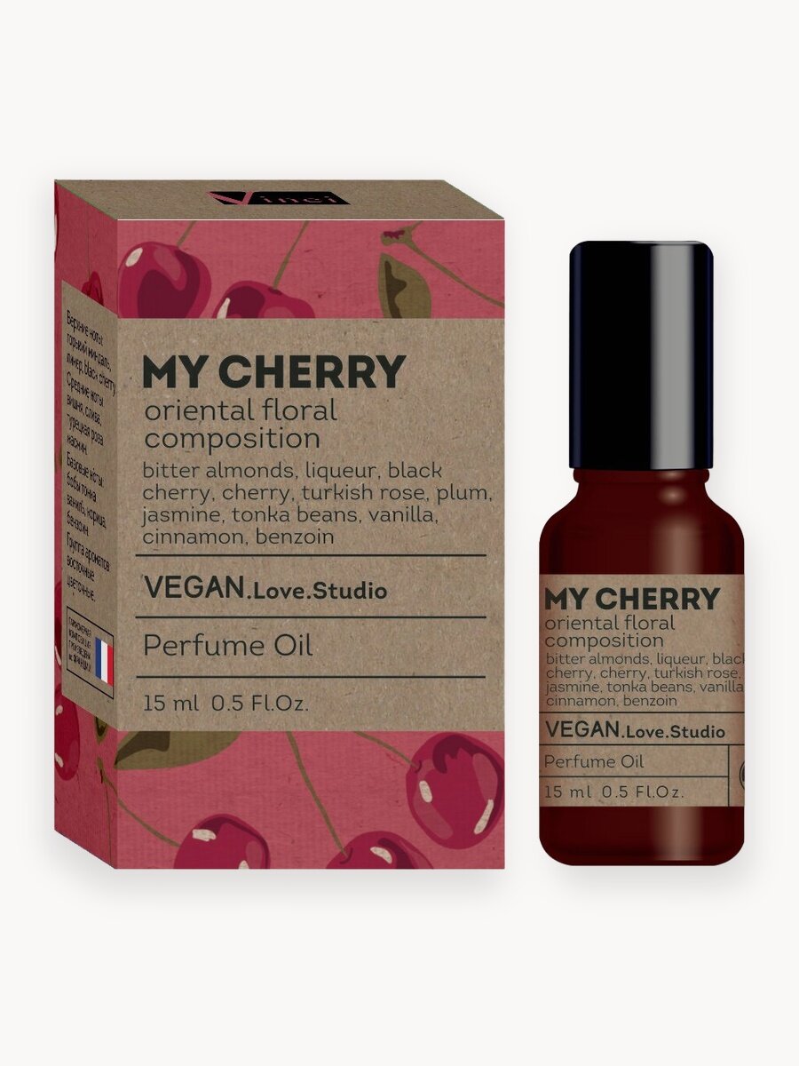 Delta parfum Масло парфюмерное женское Vegan Love Studio My Cherry, 15мл