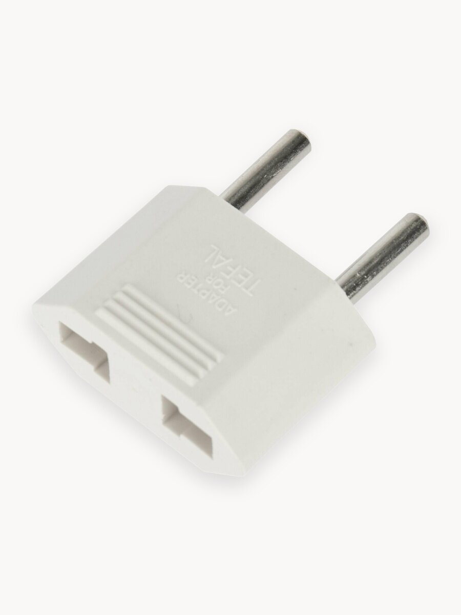 Сетевой переходник плоский "Тефаль" белый REXANT 1шт (блистер F)