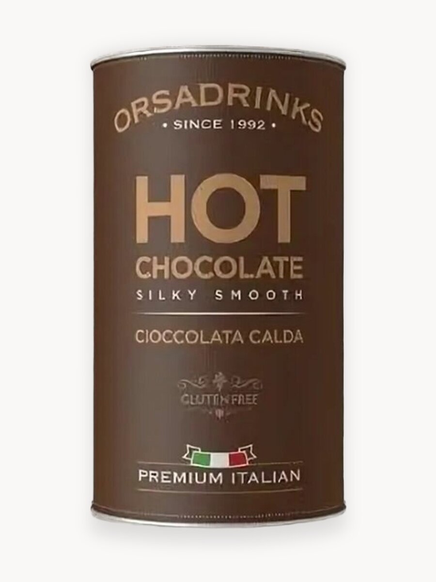 Шоколадный напиток ORSADRINKS Silky Smooth 1 кг, горячий шоколад, какао-напиток растворимый