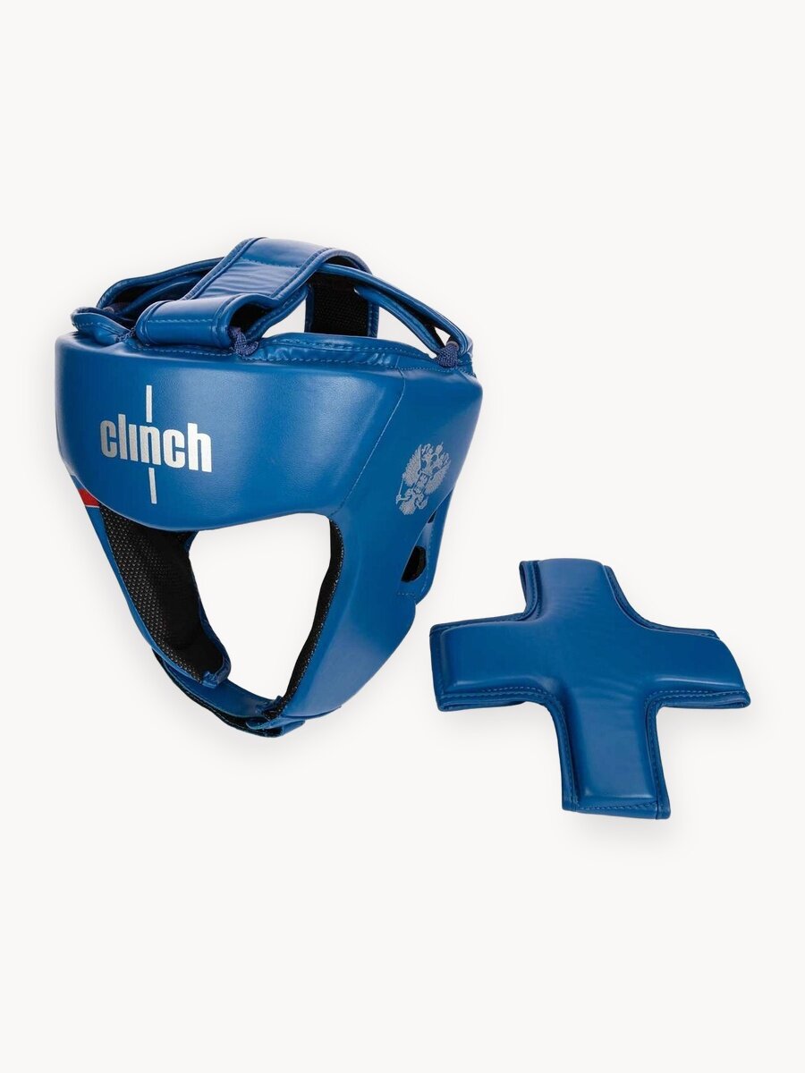 Шлем боксерский Clinch Olimp Dual синий (размер M)