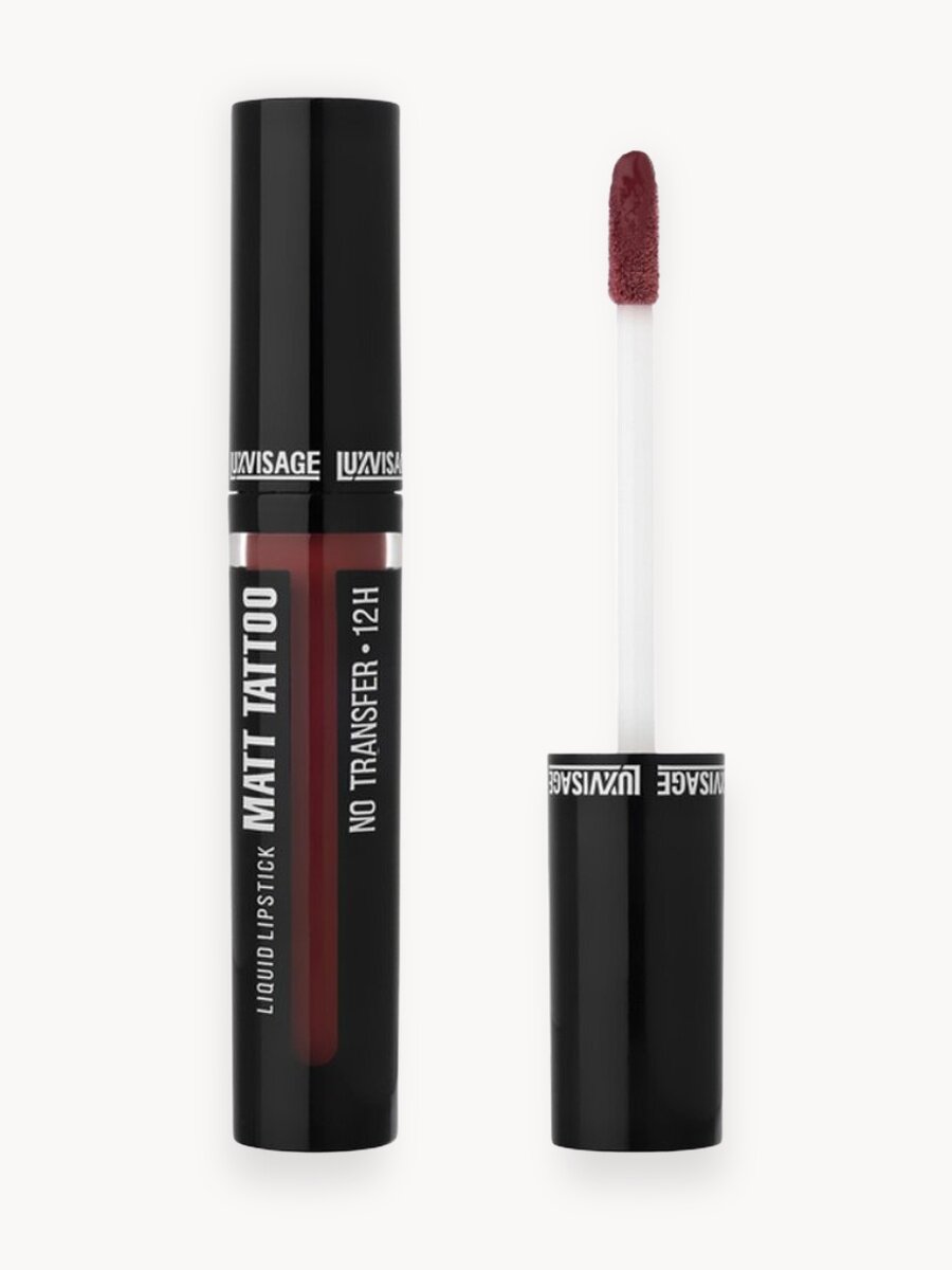 Помада для губ LUXVISAGE MATT TATTOO NO TRANSFER жидкая матовая тон 126 Lilac Brown
