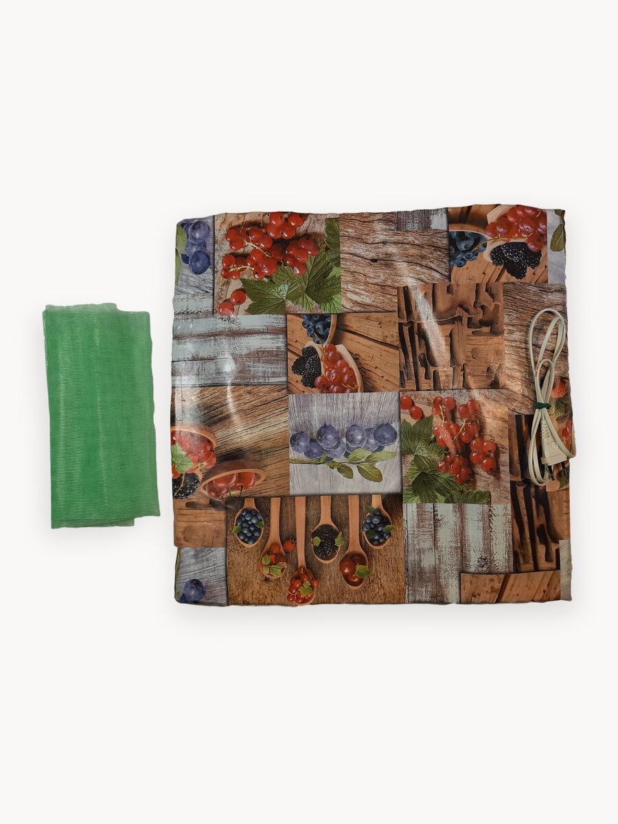 Инфракрасная электросушилка для овощей, фруктов и грибов, Скатерть-самобранка 50х50см