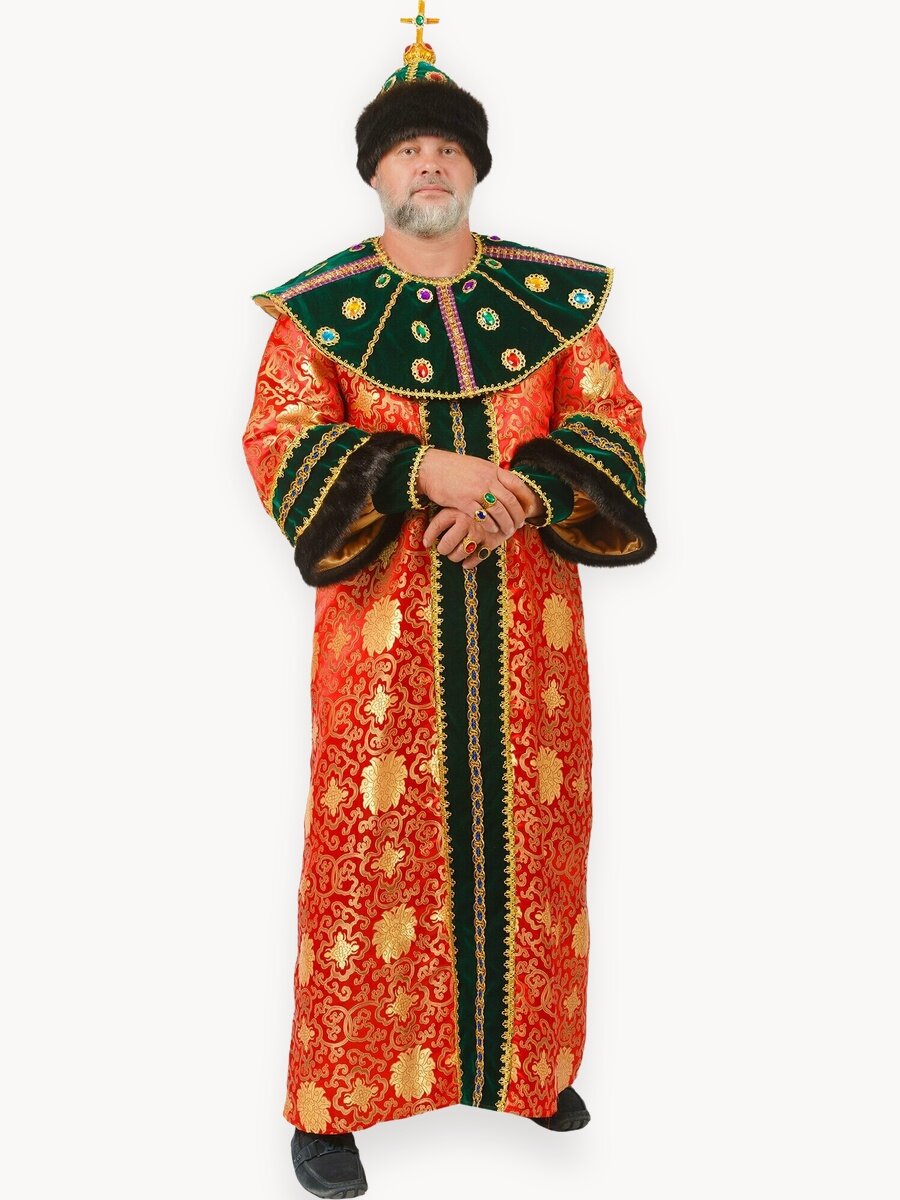 Костюм Царь взрослый красный (50-52)