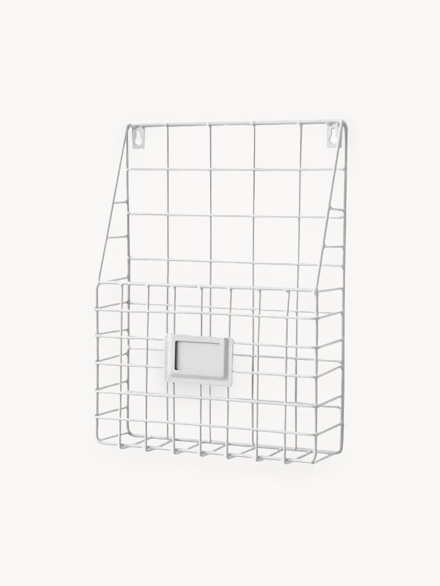 Газетница металлическая многоуровневая для хранения журналов и документов в офис и гостиную