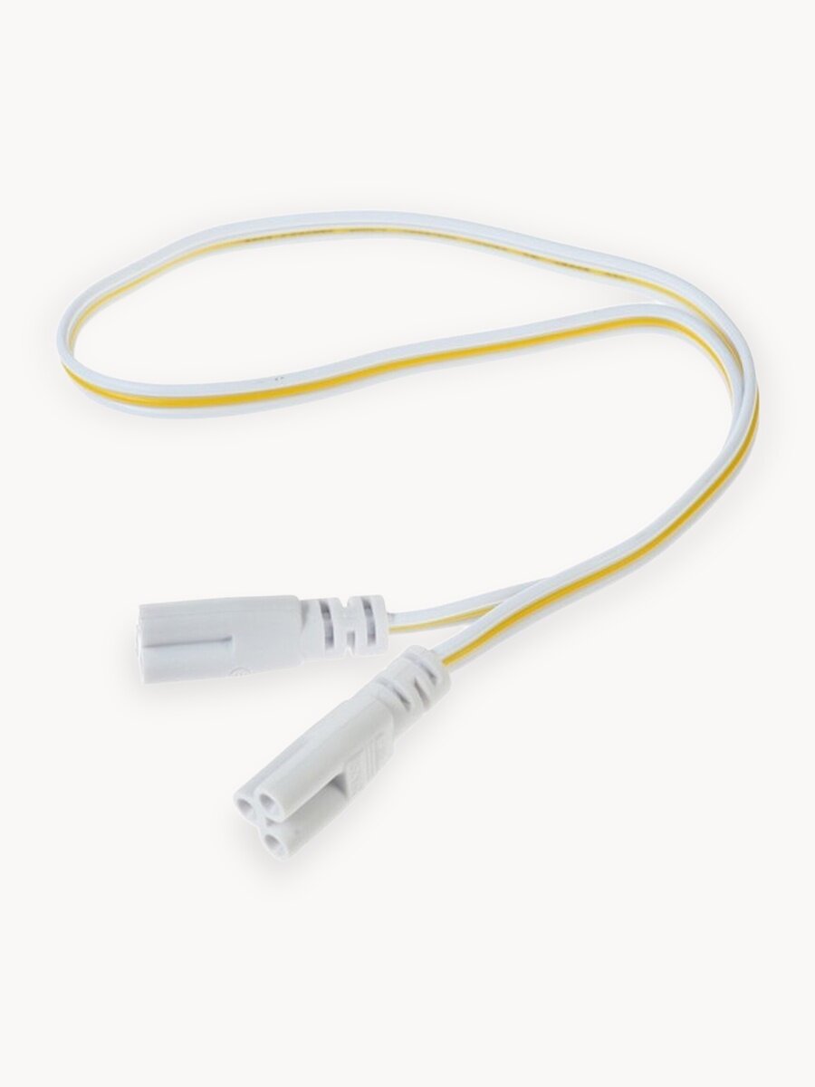 Соединительный провод для светильников, разъем L/N/G, 50 см, белый