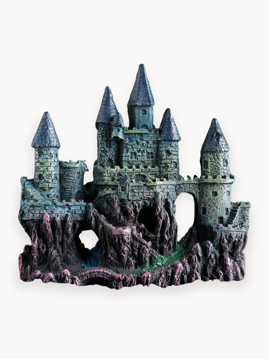 Декор для аквариума Пижон Aqua "Замок", полистоун, 16x7x15.5 см