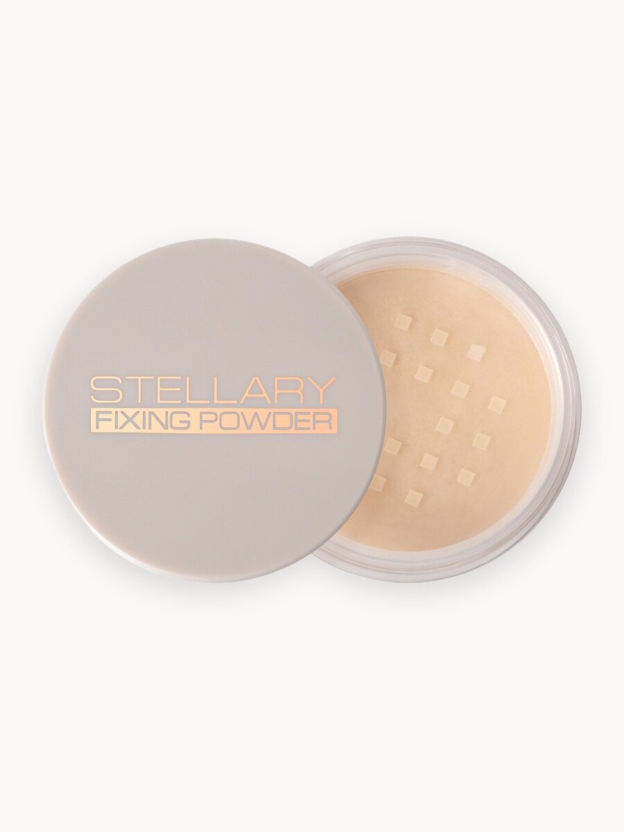 STELLARY Пудра для лица Perfect Matte Fixing Powder рассыпчатая фиксирующая, 5 г, 02 Банановый