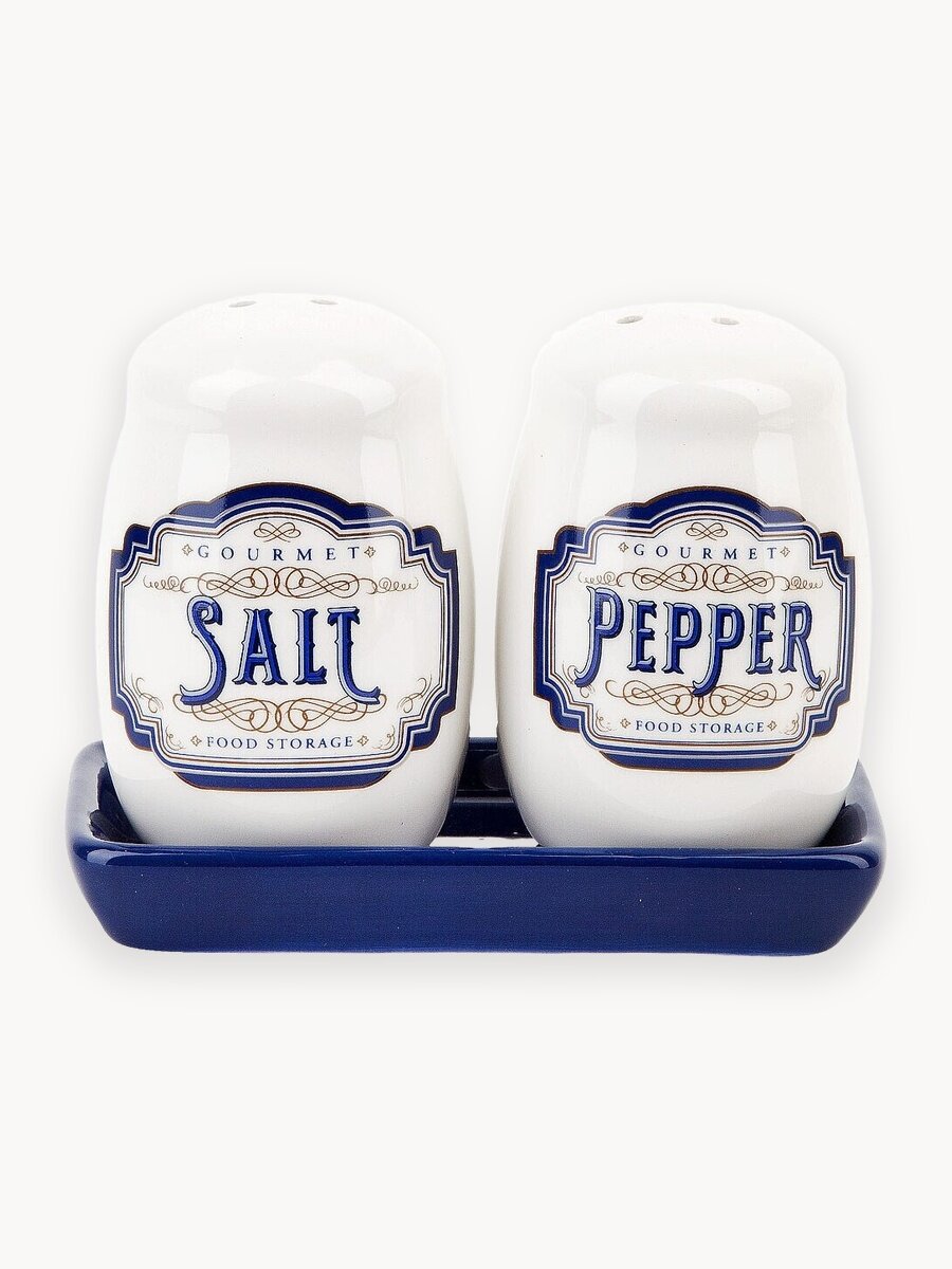 Набор для специй солонка, перечница на подставке "Gourmet", 9,5 см, Dolomite