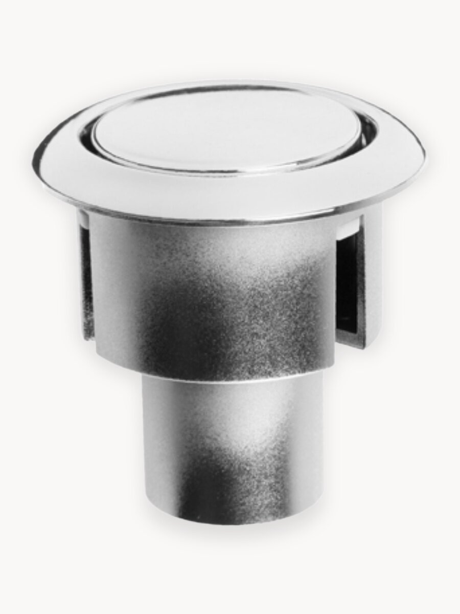 Кнопка для арматуры бачка унитаза однорежимная, хром, Инкоэр, СБ1-А-КМ Р