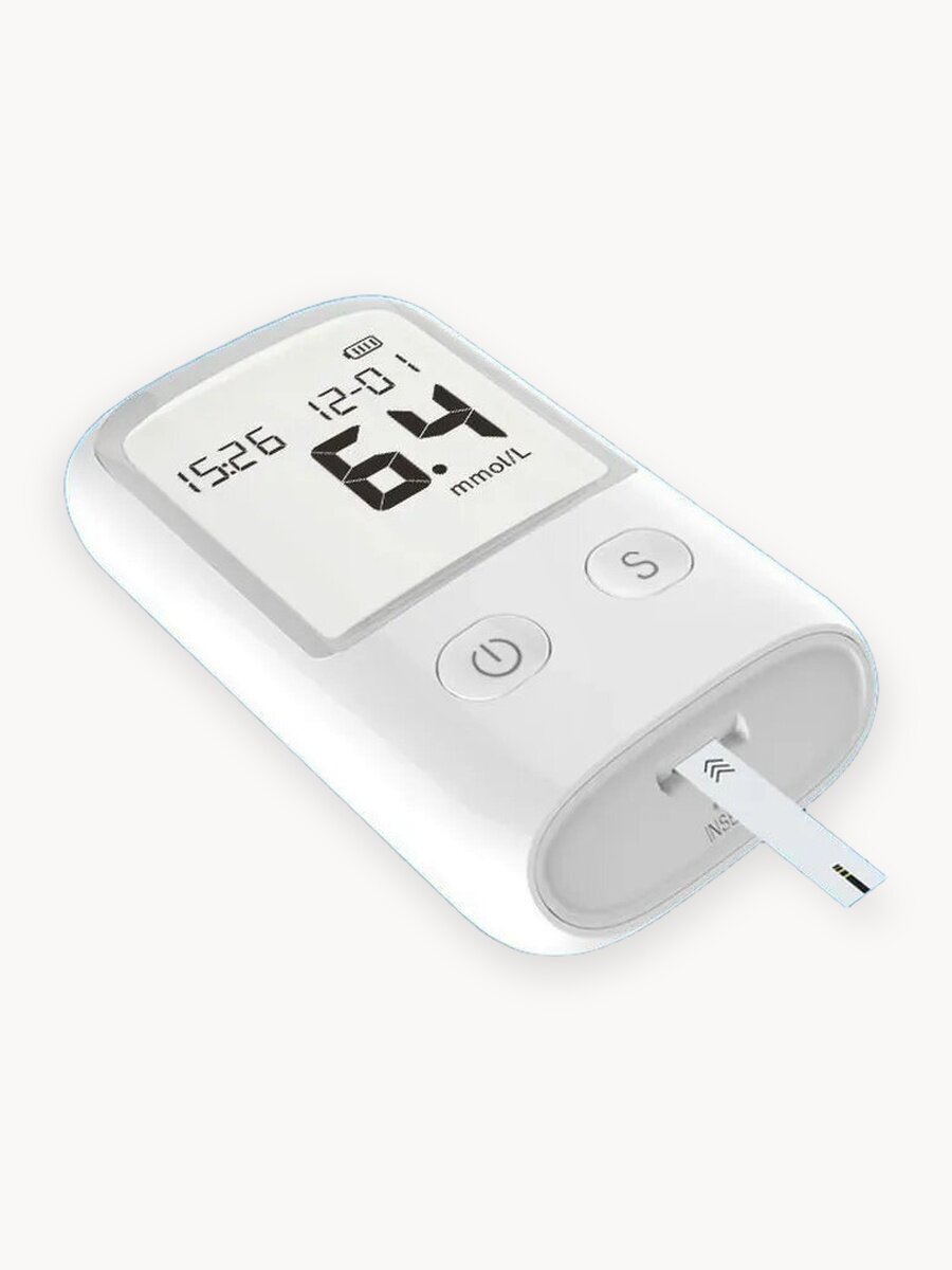 Глюкометр с прокалывателем и ланцетами в наборе, измеритель сахара в крови, мониторинг глюкозы при диабете